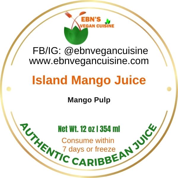 Island Mango Juice | EBN'S Vegan Cuisine